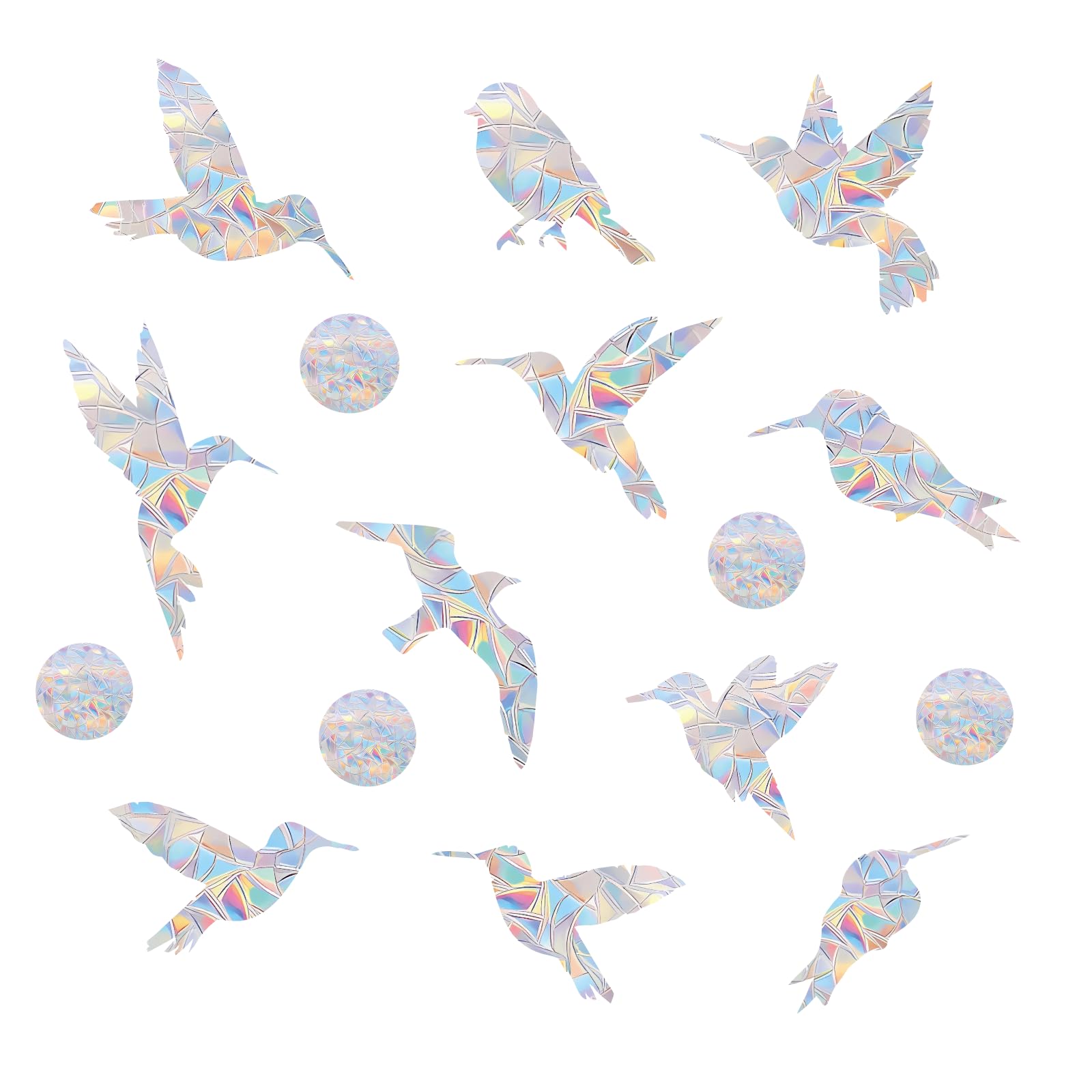 Amazon.com: HAPBEAR 48PCS Bird Window Decals for Bird Strikes - Anti ...