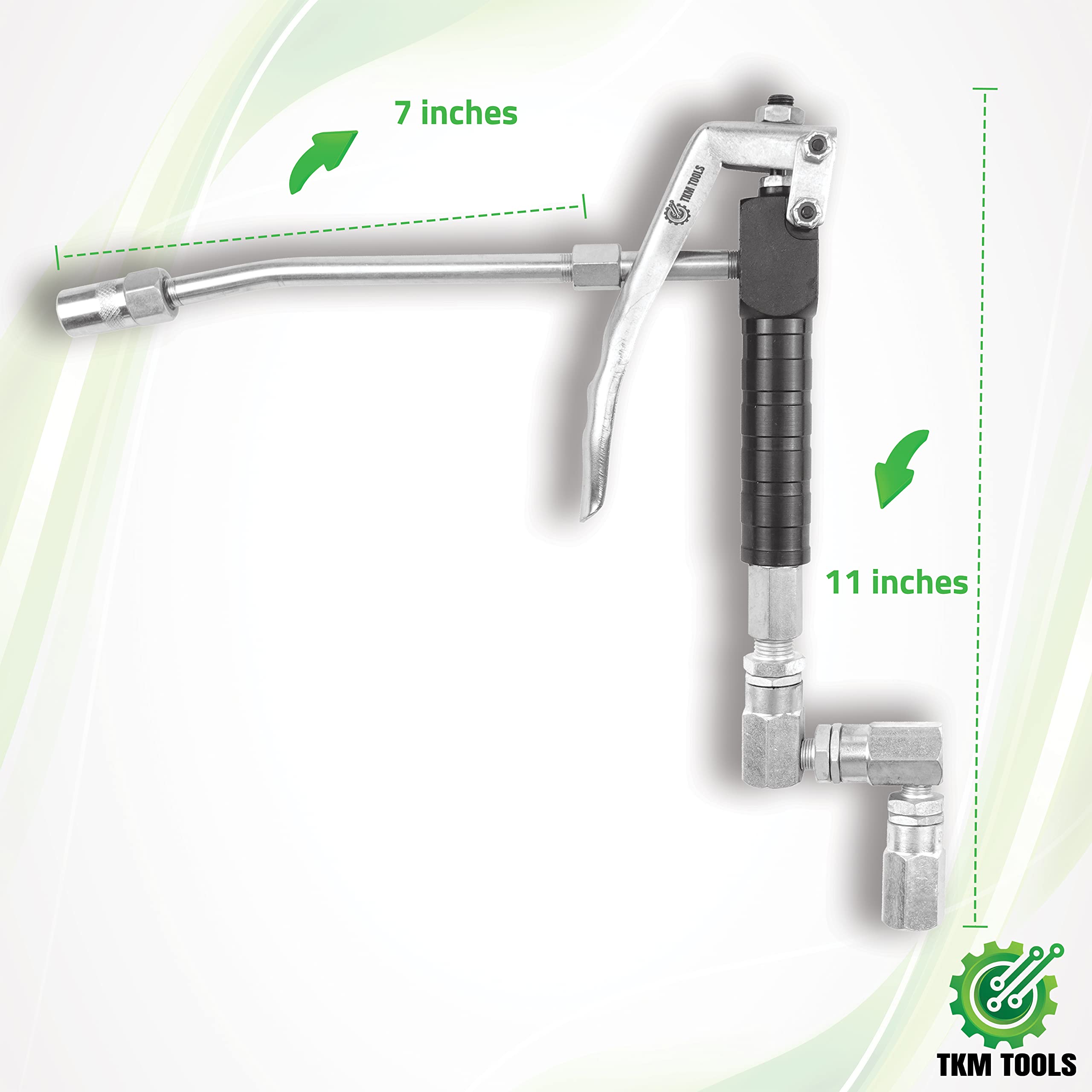 Snapklik.com : LUBEFLEX Control Handle Valve - Flex Spout 4 Jaws Coupler For Grease Pump, Heavy ...