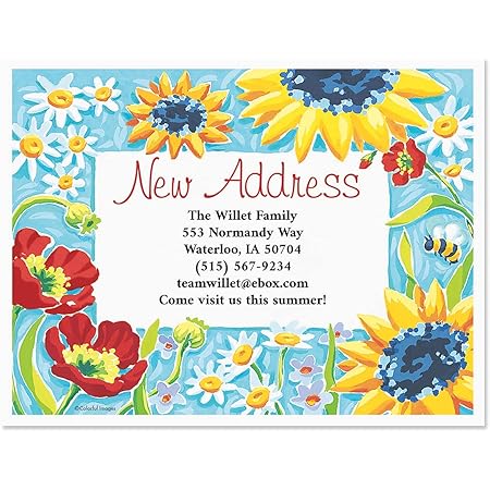 Amazon.com : We've Moved - Moving Announcement Postcards 4 x 6 Inch ...