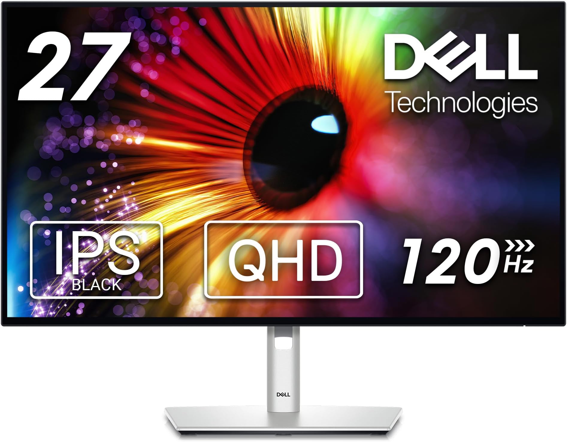 Dell U2724D UltraSharp 27 Inch QHD (2560x1440) Monitor, 120Hz, IPS Black, 5ms, 98% DCI-P3, 2x ...