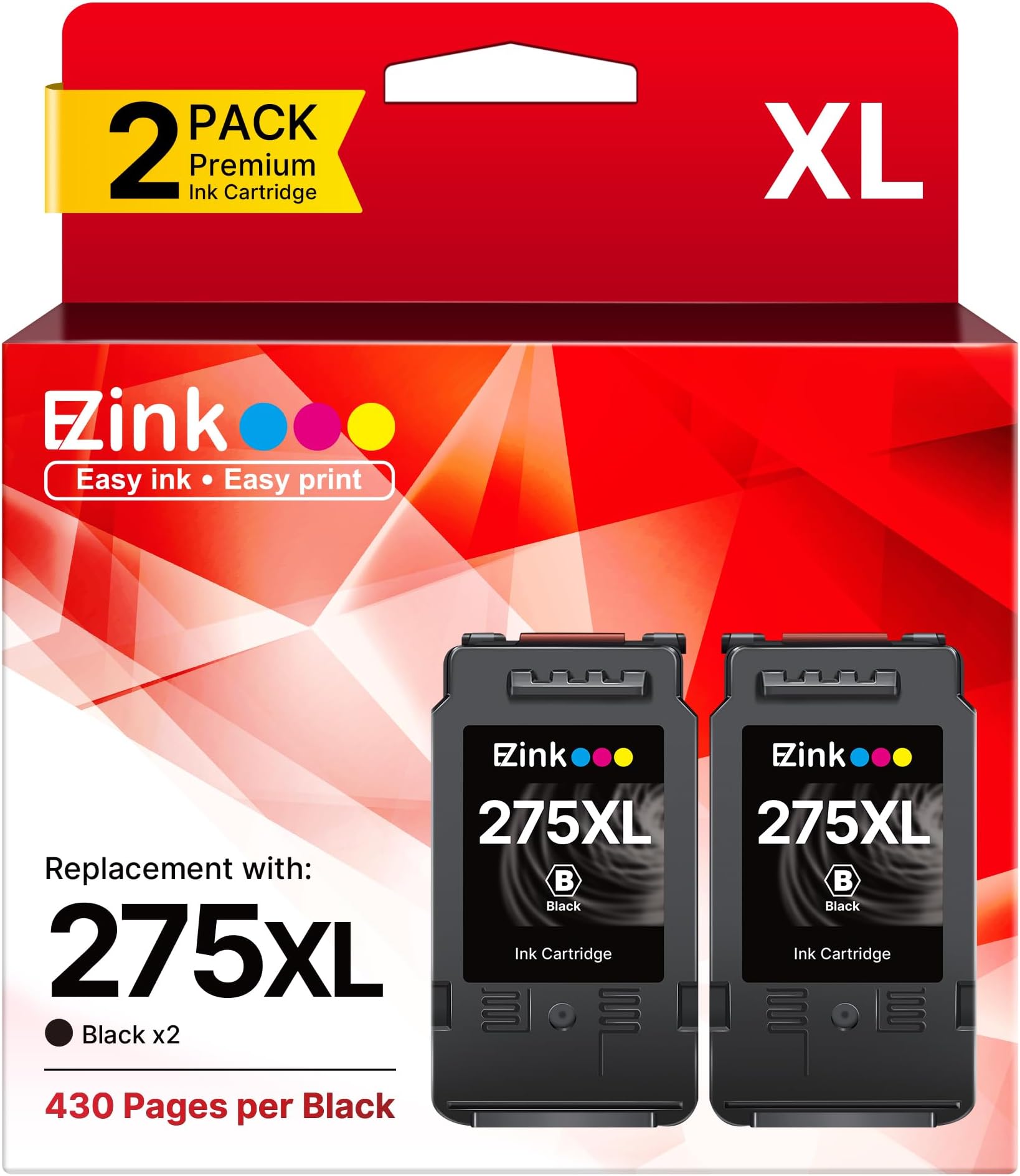 Amazon.com: 275 XL 275XL Black Ink Cartridges Replacement for Canon Ink ...