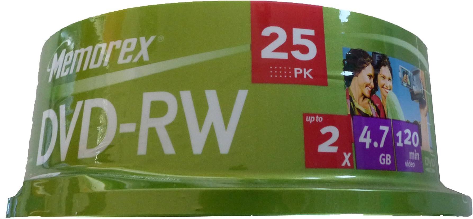 Verbatim 43489 4.7GB 4x Matt Silver DVD+RW - 25 Pack Spindle : Amazon ...