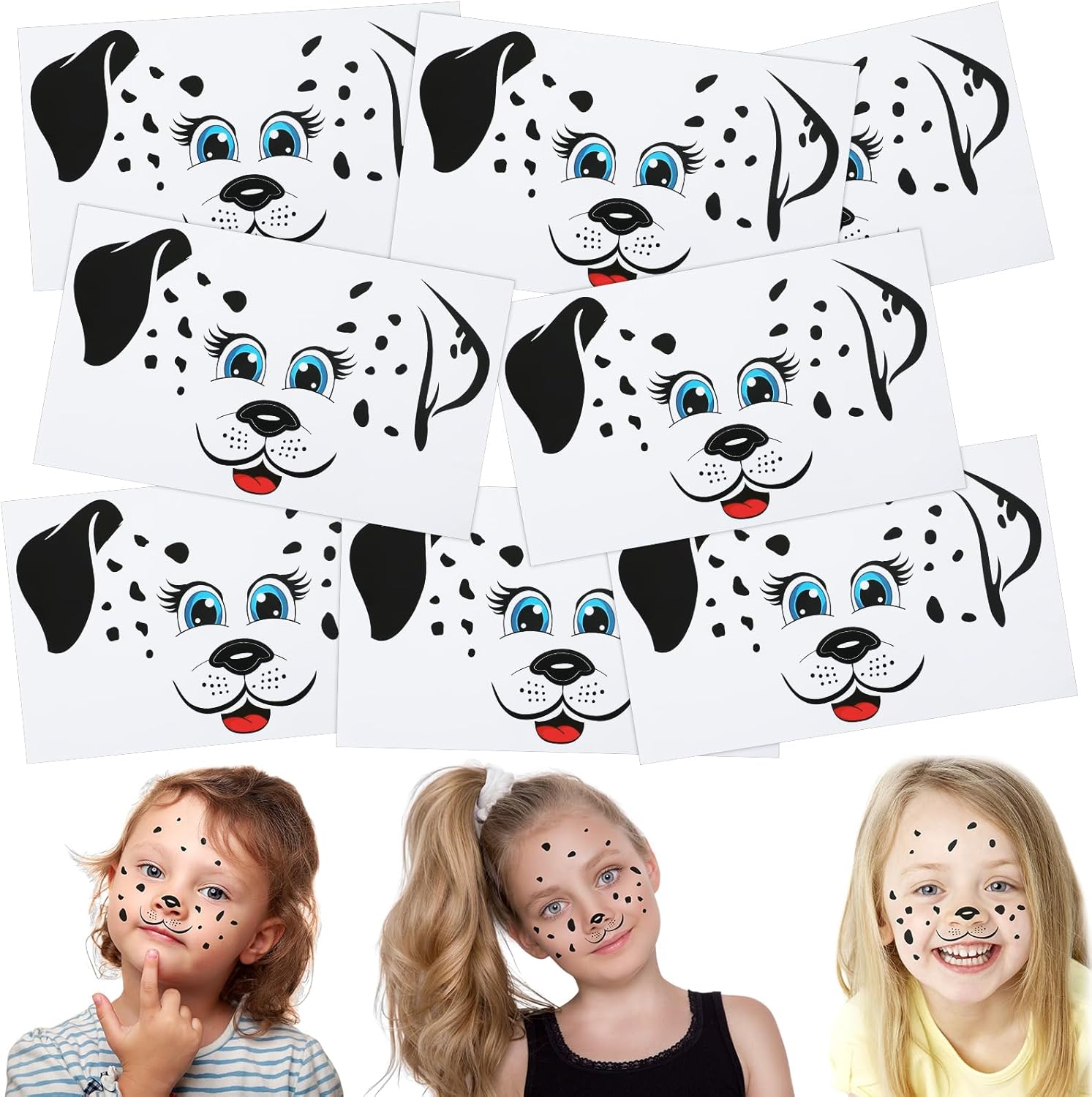 Amazon.com: Seajan 24 Sheets Dalmatians Stickers for Kids 9.8 x 6.3 ...