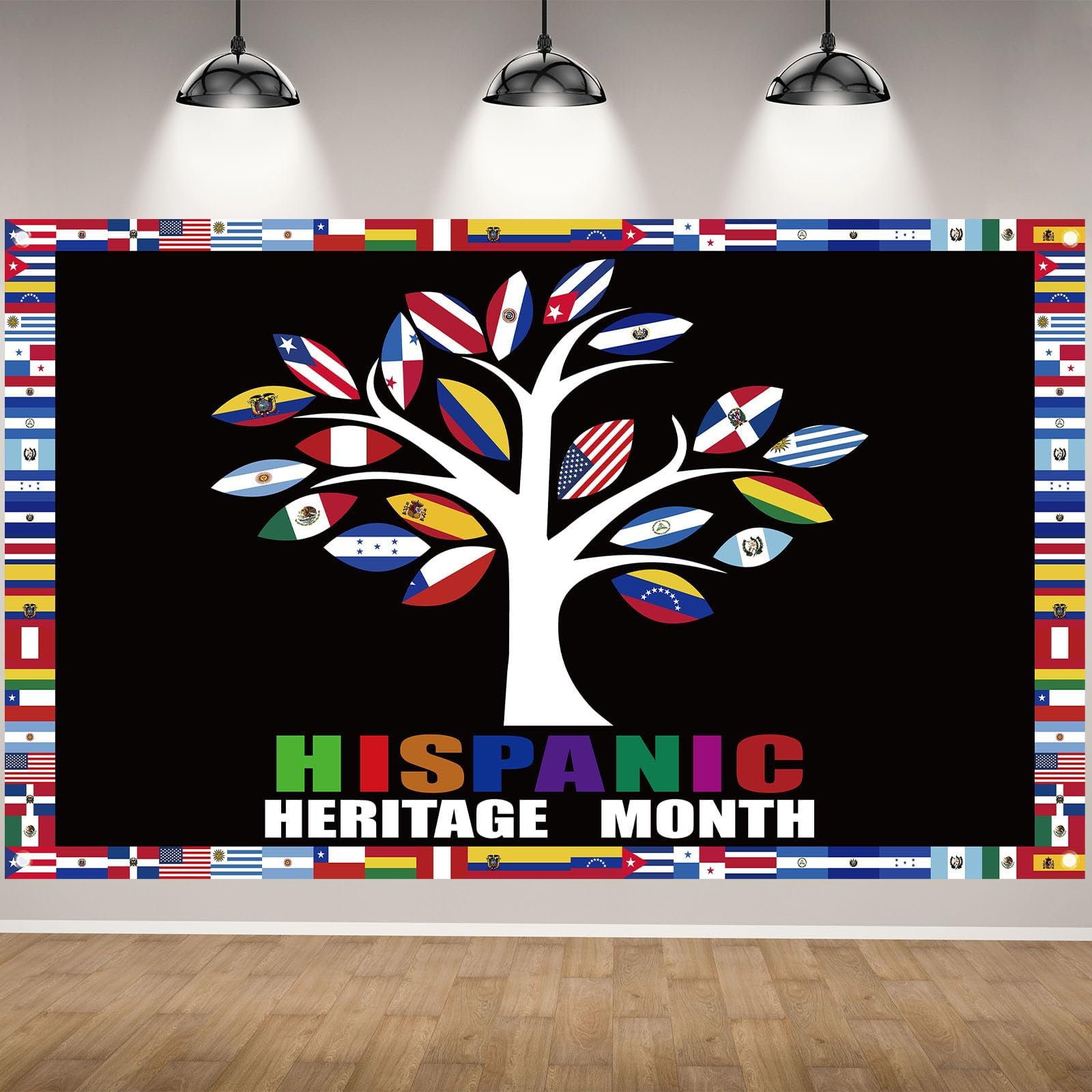 Amazon.com: Hispanic Heritage Month Decorations Banner Backdrop Spanish ...