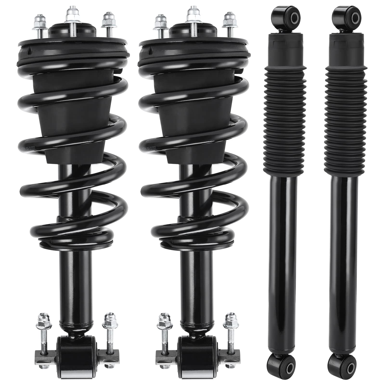 AUTOSAVER88 Front Pair Complete Quick Struts Rear Shock Absorber ...