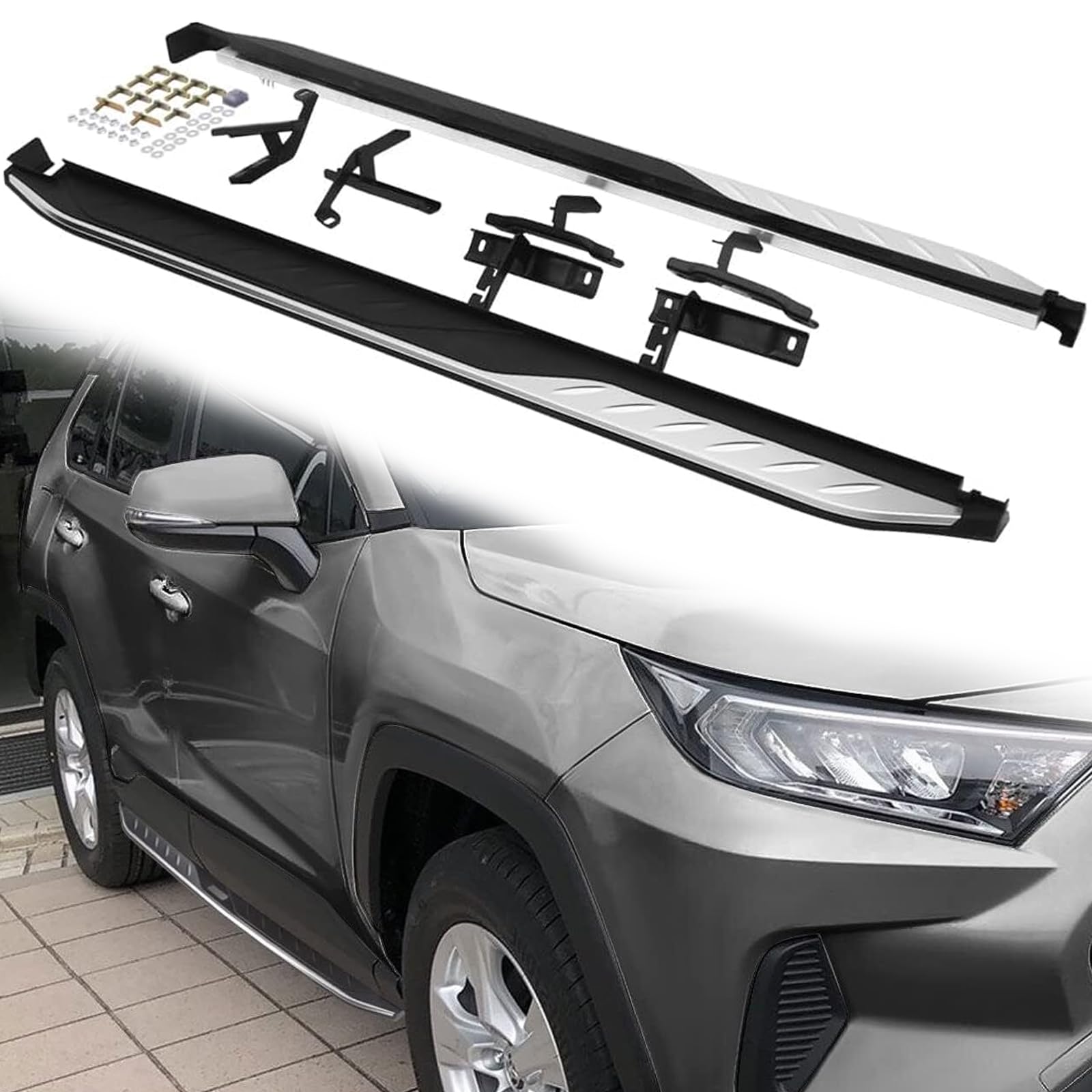 Snapklik.com : Etesan Running Boards Fit For Toyota RAV4 2019 2020 2021 ...