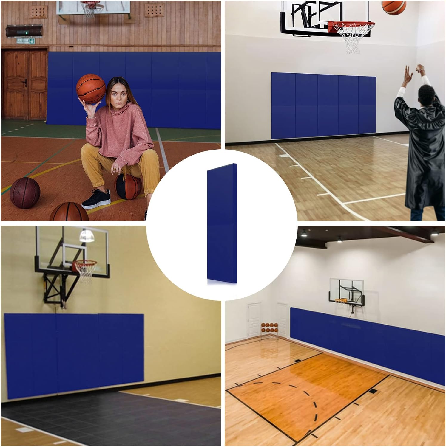 VANCL Gym Wall Padding Mats Gym Wall Pads for Gym Wall Panels 2″ Thick ...