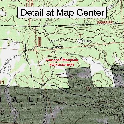 Amazon.com : USGS Topographic Quadrangle Map - Cameron Mountain ...