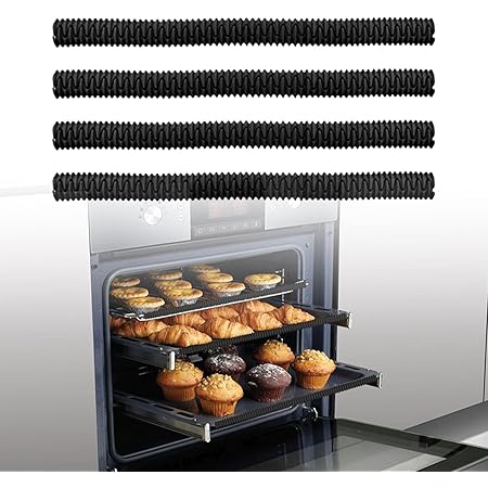 4Pcs Edge Shields Oven Guards Silicone Oven Rack Protectors Preventing ...