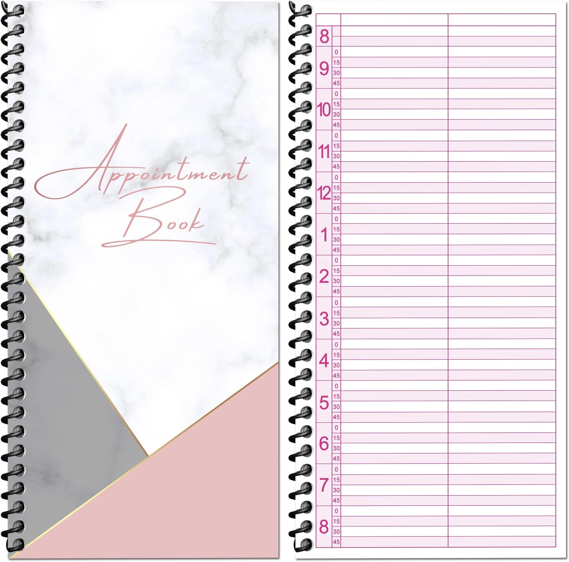 Beauty Stationery Appointment Book - Daily and Weekly Planner with Hard ...