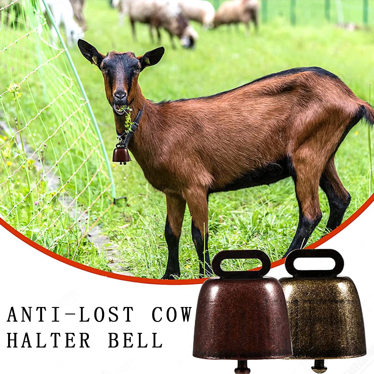 Snapklik.com : FAFAHOUSE 4 Pack Small Brass Bell,Cow Horse Sheep ...