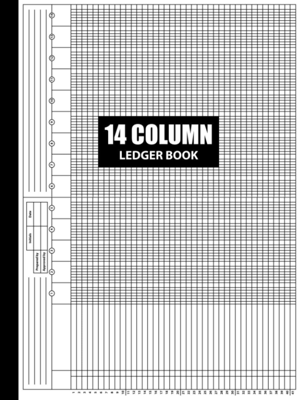 Amazon.com: 14 Column Ledger Book: Columnar Pad 14 Columns Accounting ...