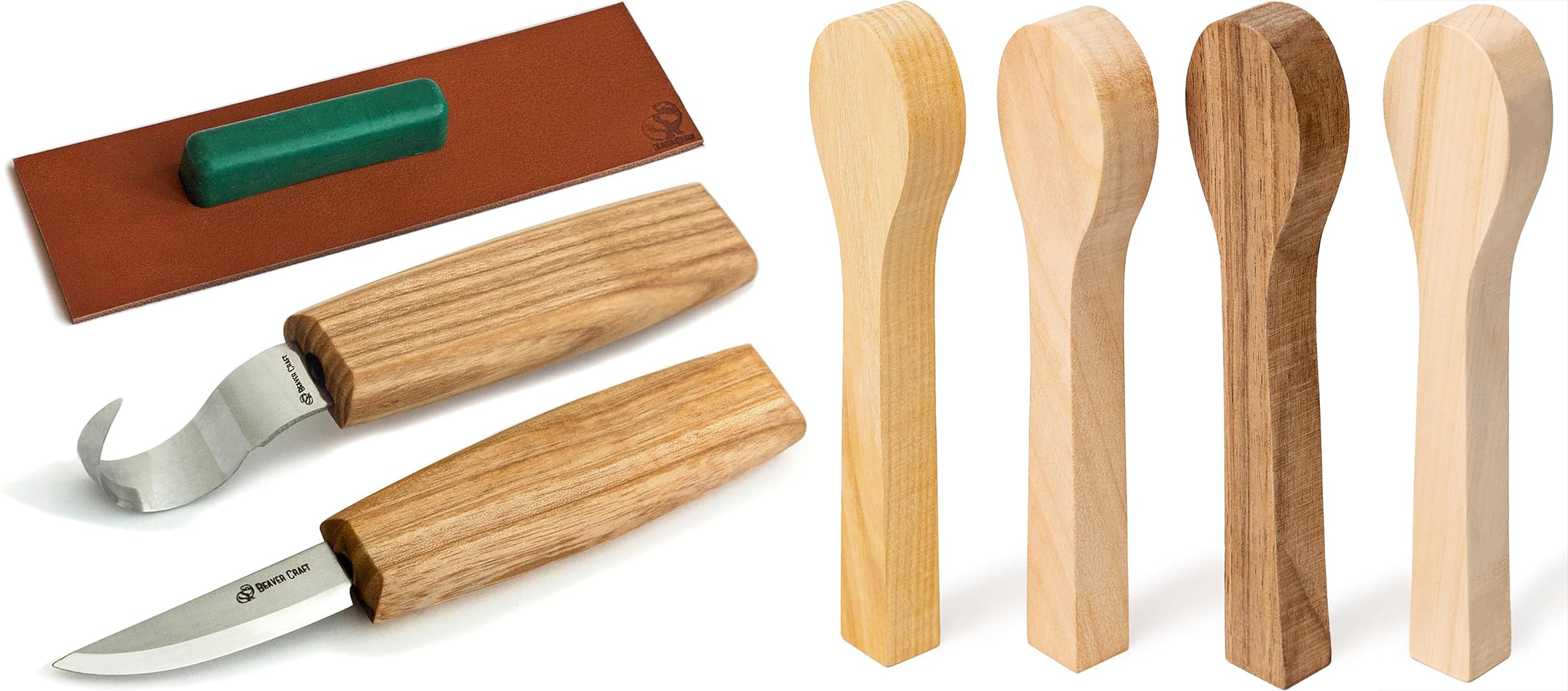 Amazon.com: BeaverCraft S01 Wood Spoon Carving BB2 Wood Carving Spoon ...