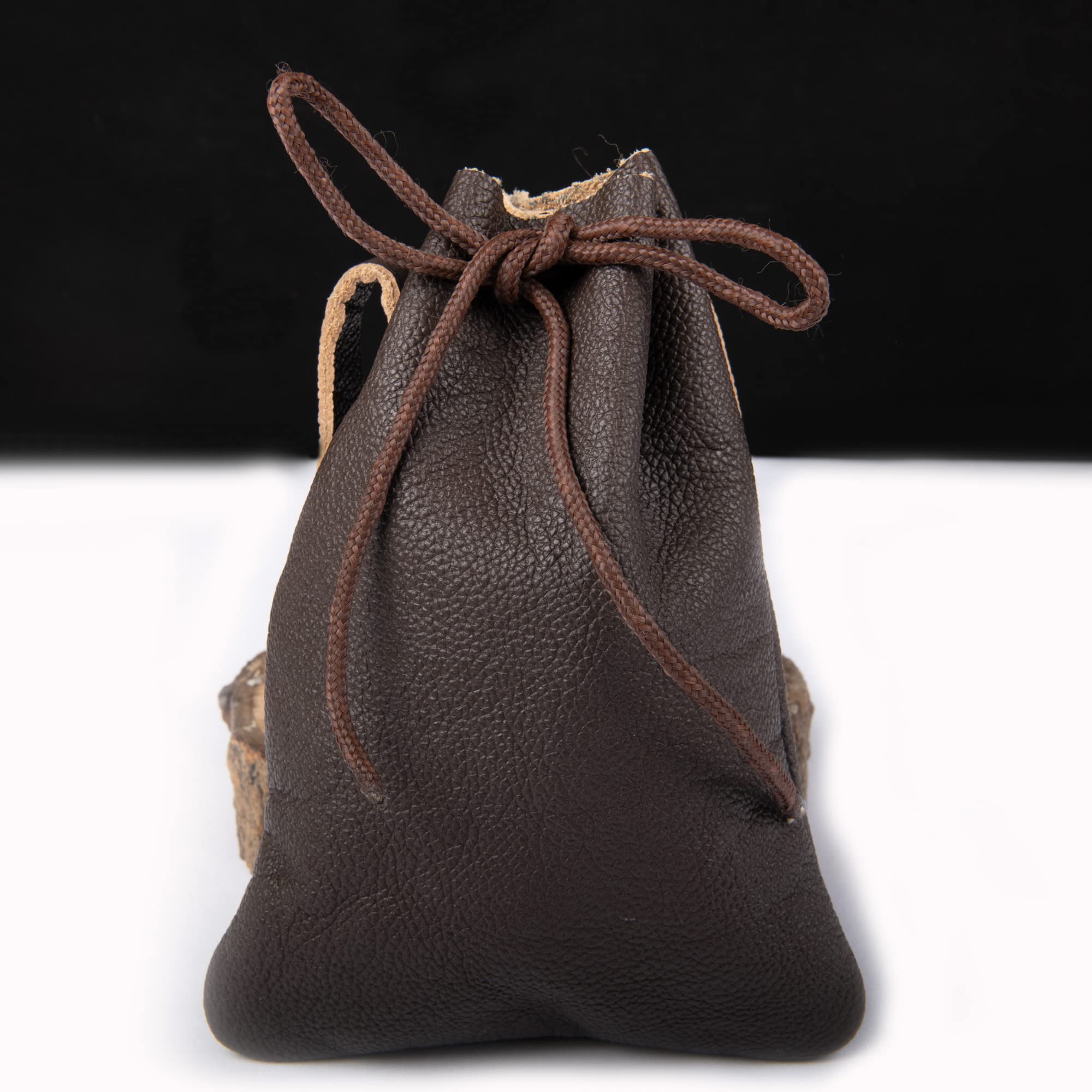 Buy Hulara-Genuine Cowhide Leather Drawstring Shell Pouch Ammo Storage ...