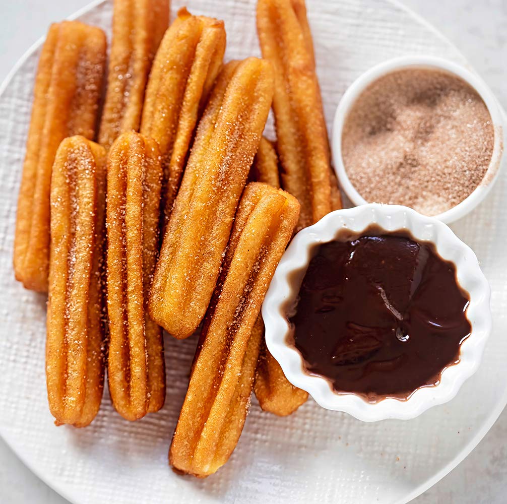 Churro Maker Gun. Holds 1.5 lbs Churro Dough. Includes 3 Exchangable ...