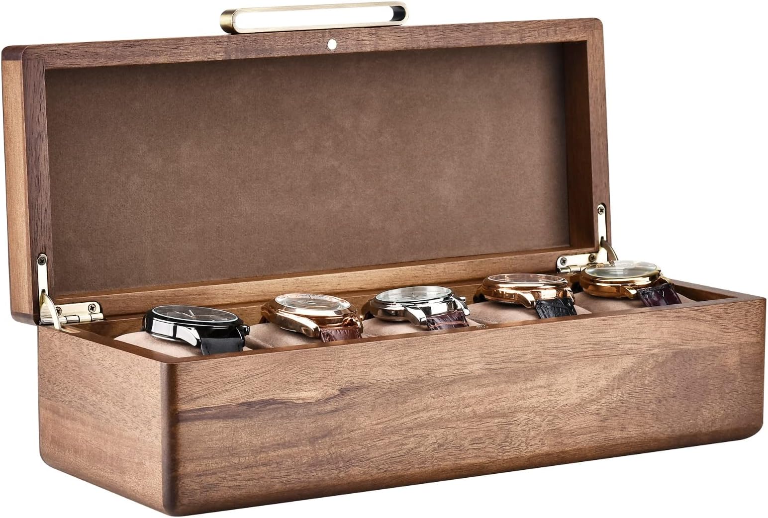 Amazon.com: Lifomenz Co 6 Watch Box Organizer Mens Watch Case Large ...