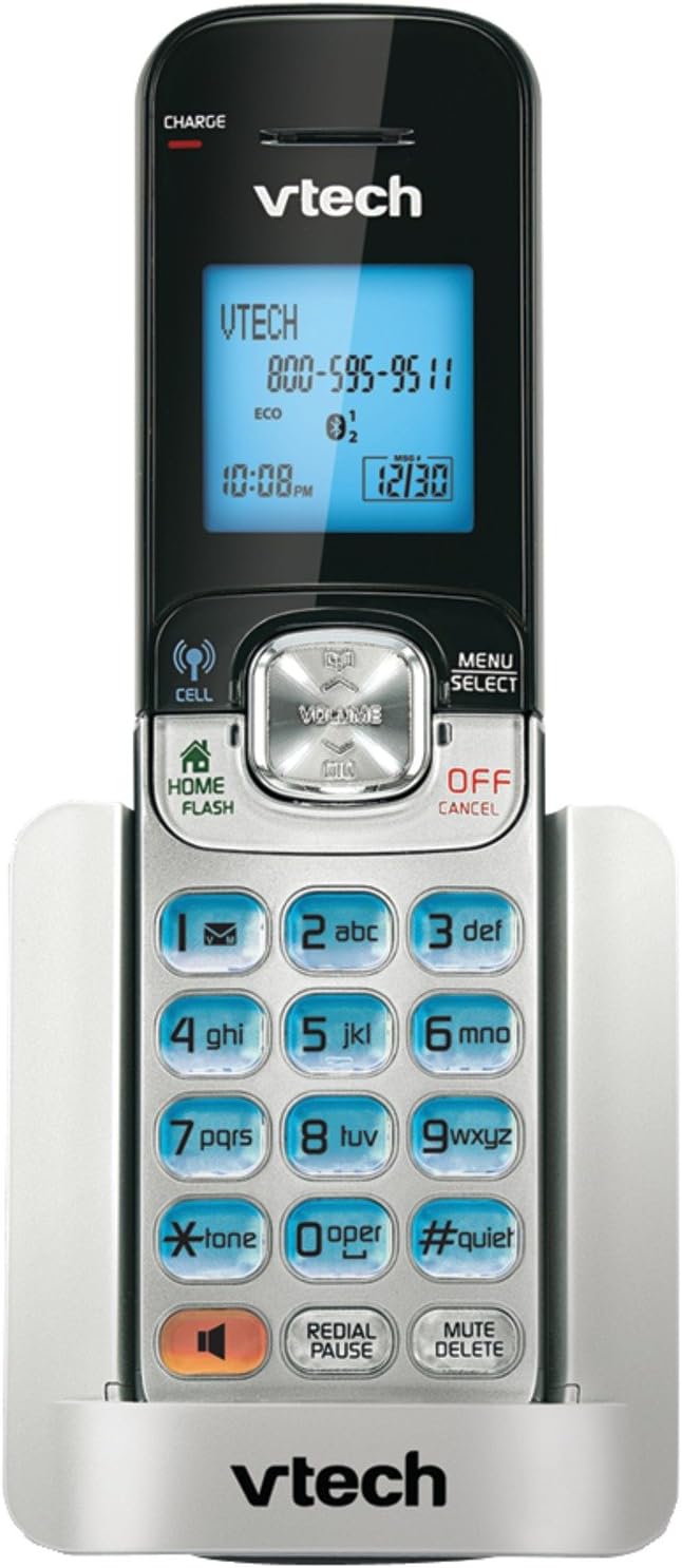 Amazon.com : VTech DS6501 Accessory Cordless Handset, Silver/Black ...