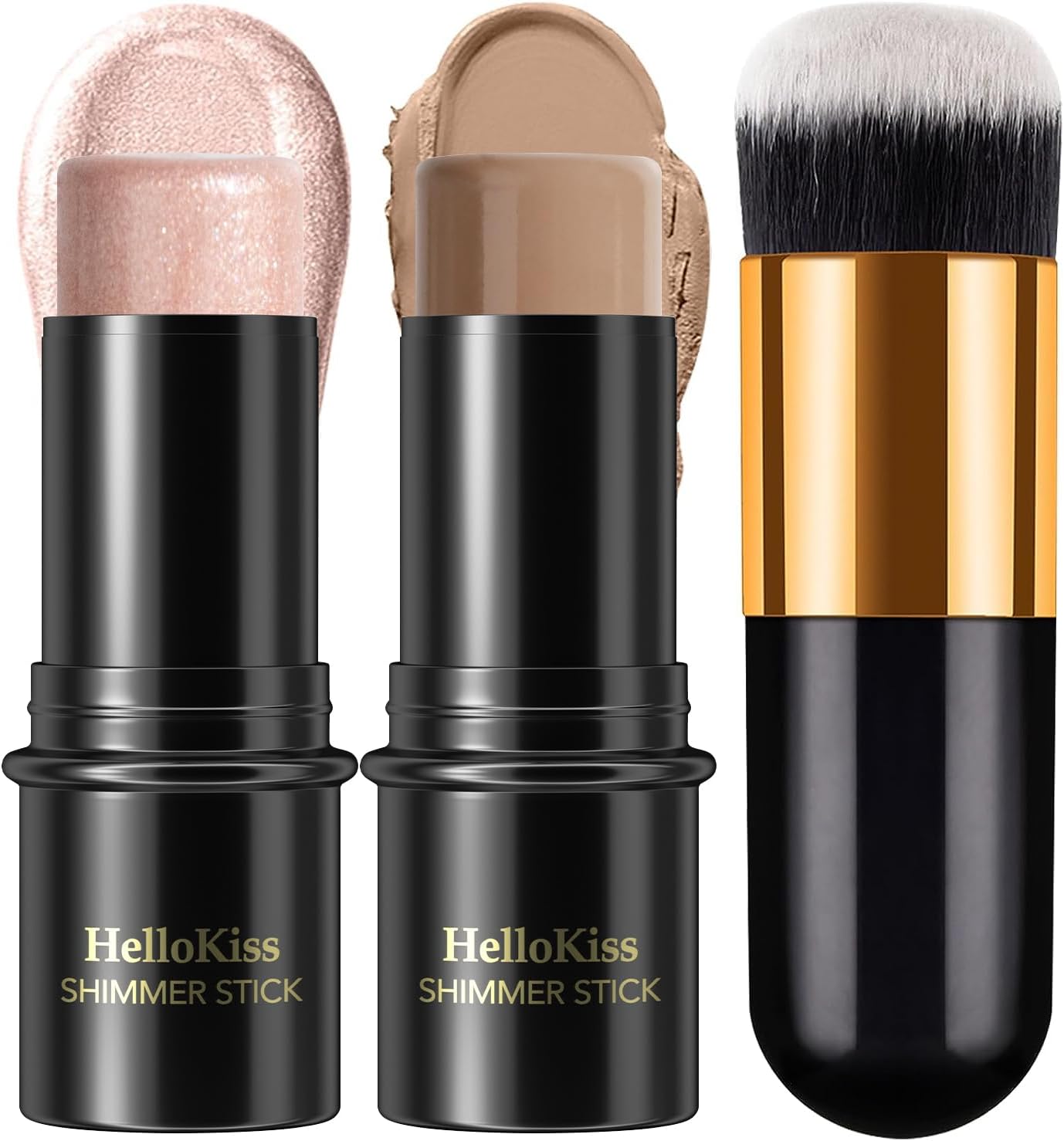 Amazon.com: LSxia 3Pcs Cream Contour Stick Makeup Kit - Cream Blush ...