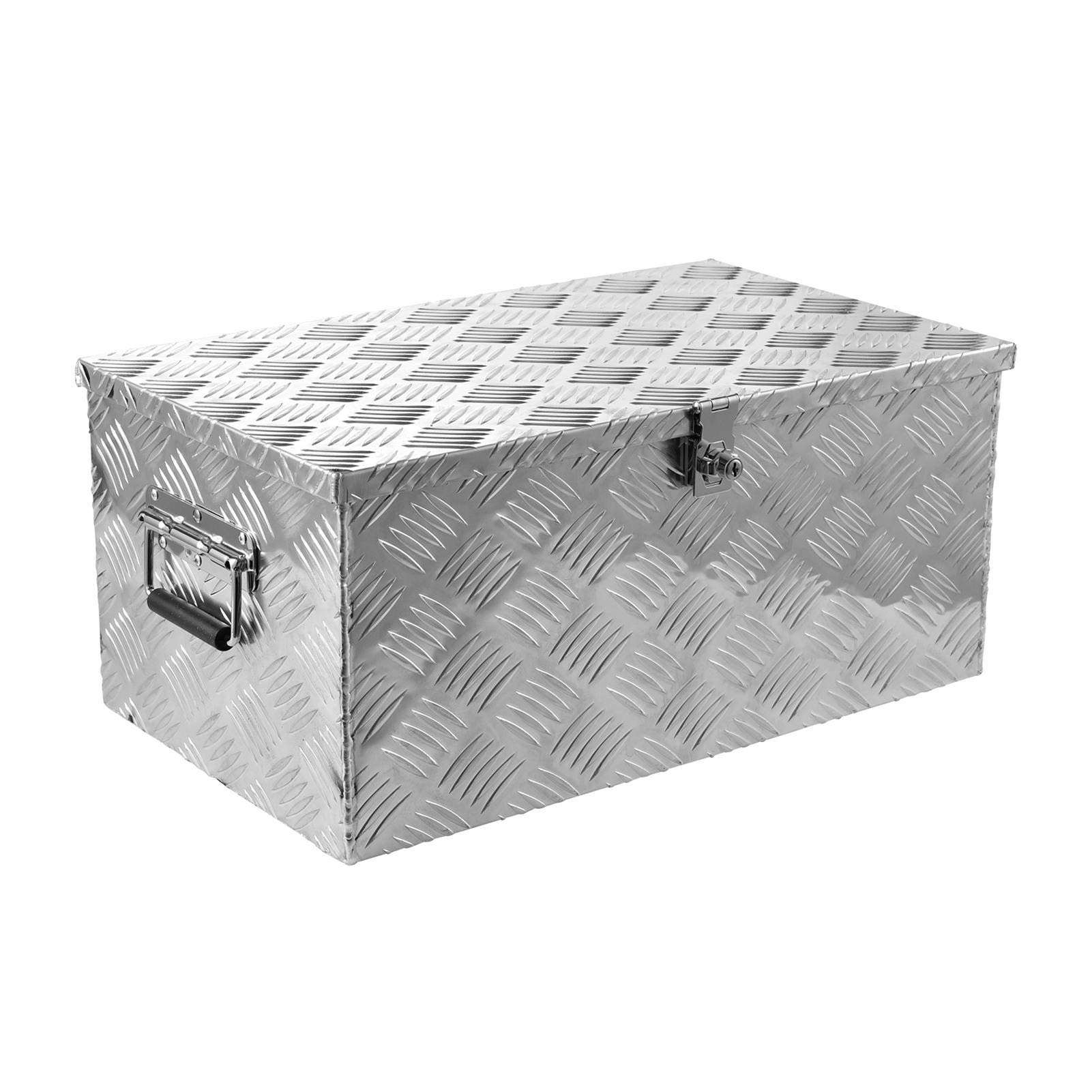 Buy Honganrunli 30"X13"X10" Silver Aluminum Van Storage Boxes,Heavy ...