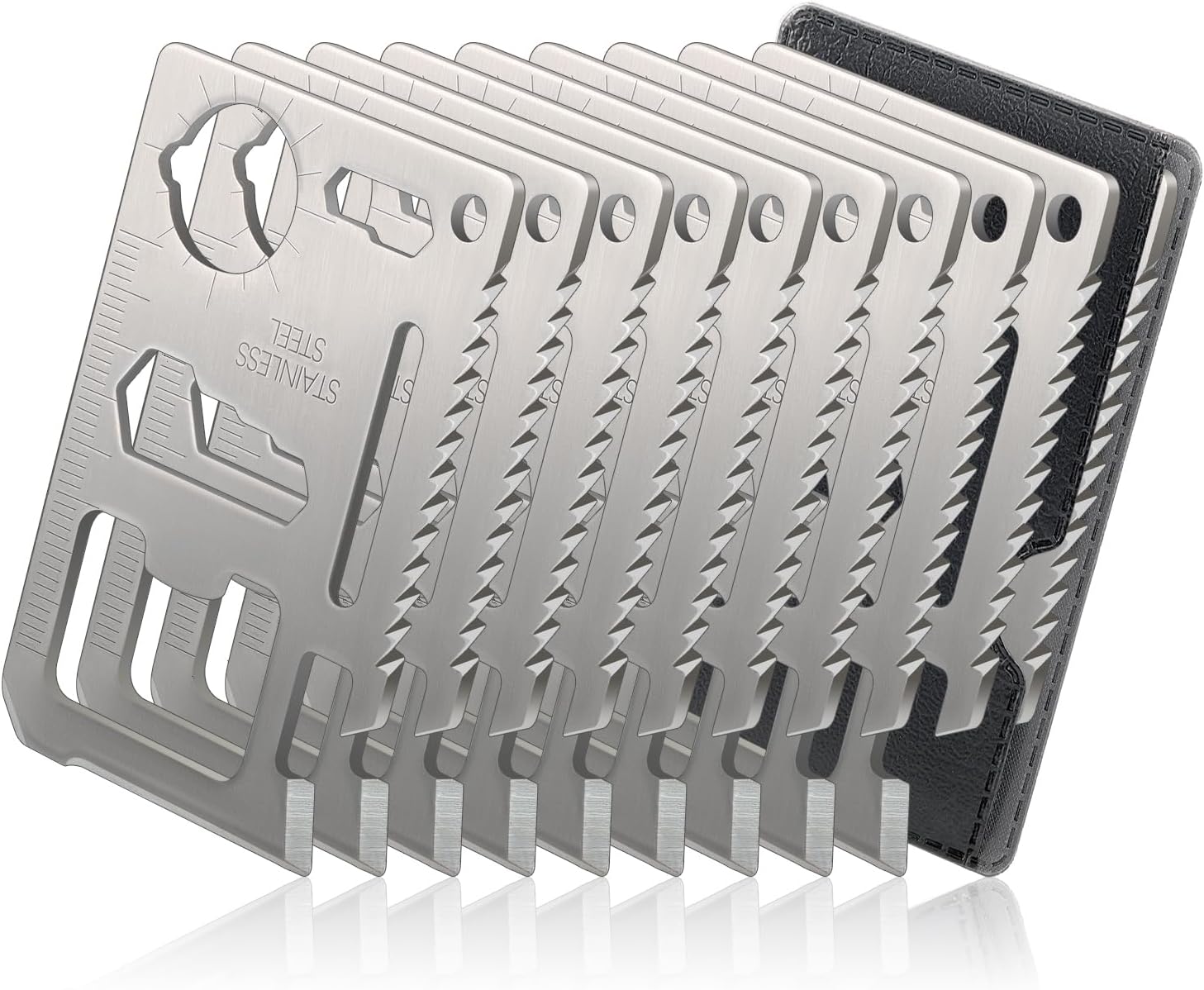 SE 11-Function Stainless Steel Survival Pocket Tool - Compact, Credit ...