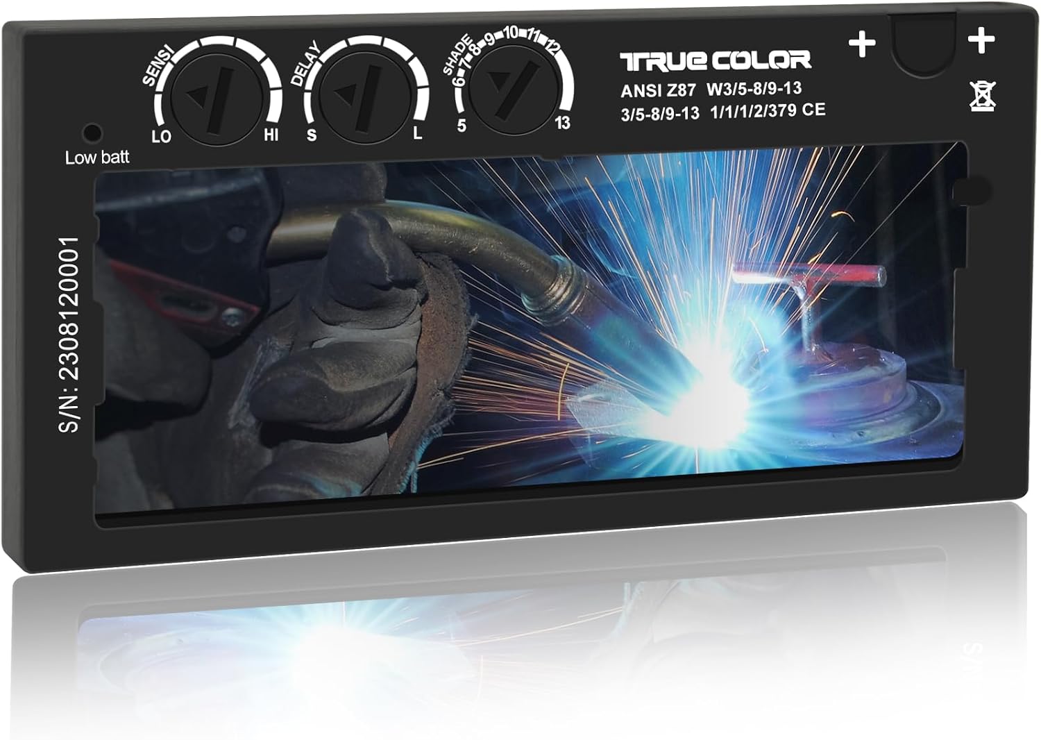 Professional Welding Hood Auto-Darkening Welding Lens,2x4.25"Auto ...