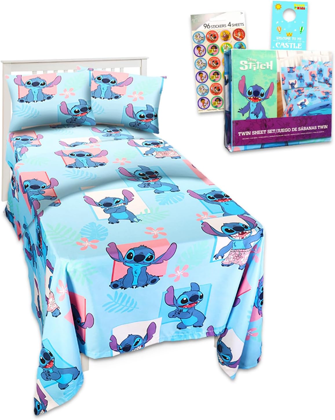 Amazon.com: Stitch Twin Size Bedding Set for Toddlers - Lilo and Stitch ...