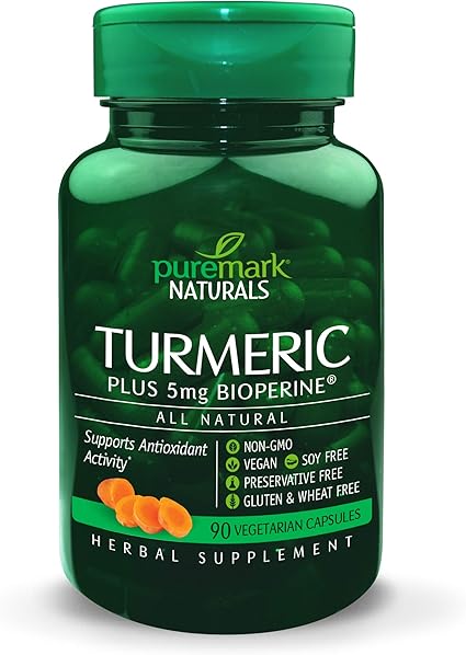 Amazon.com: Puremark Turmeric Complex Plus Bioperine Vegetarian ...
