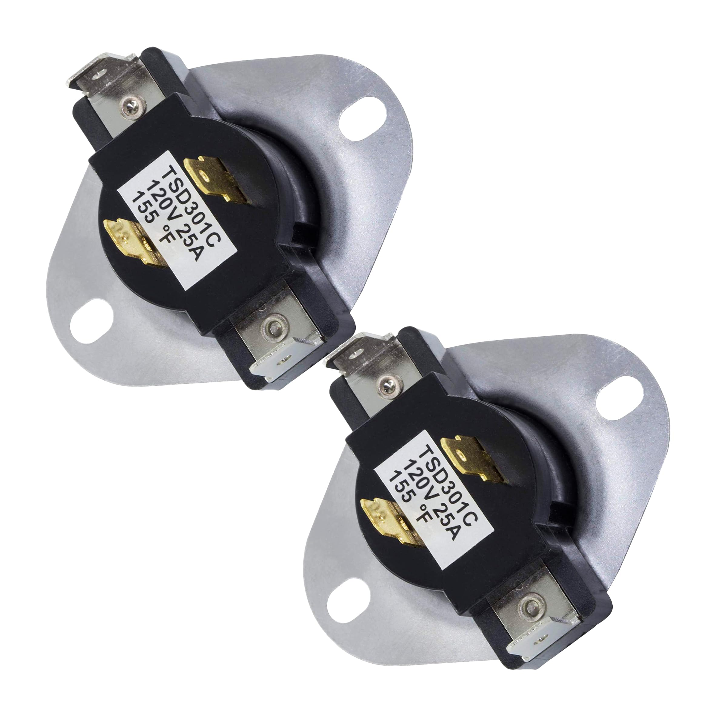 Amazon.com: PartsBroz 3387134 Dryer Thermostat (2-Pack) - Compatible ...