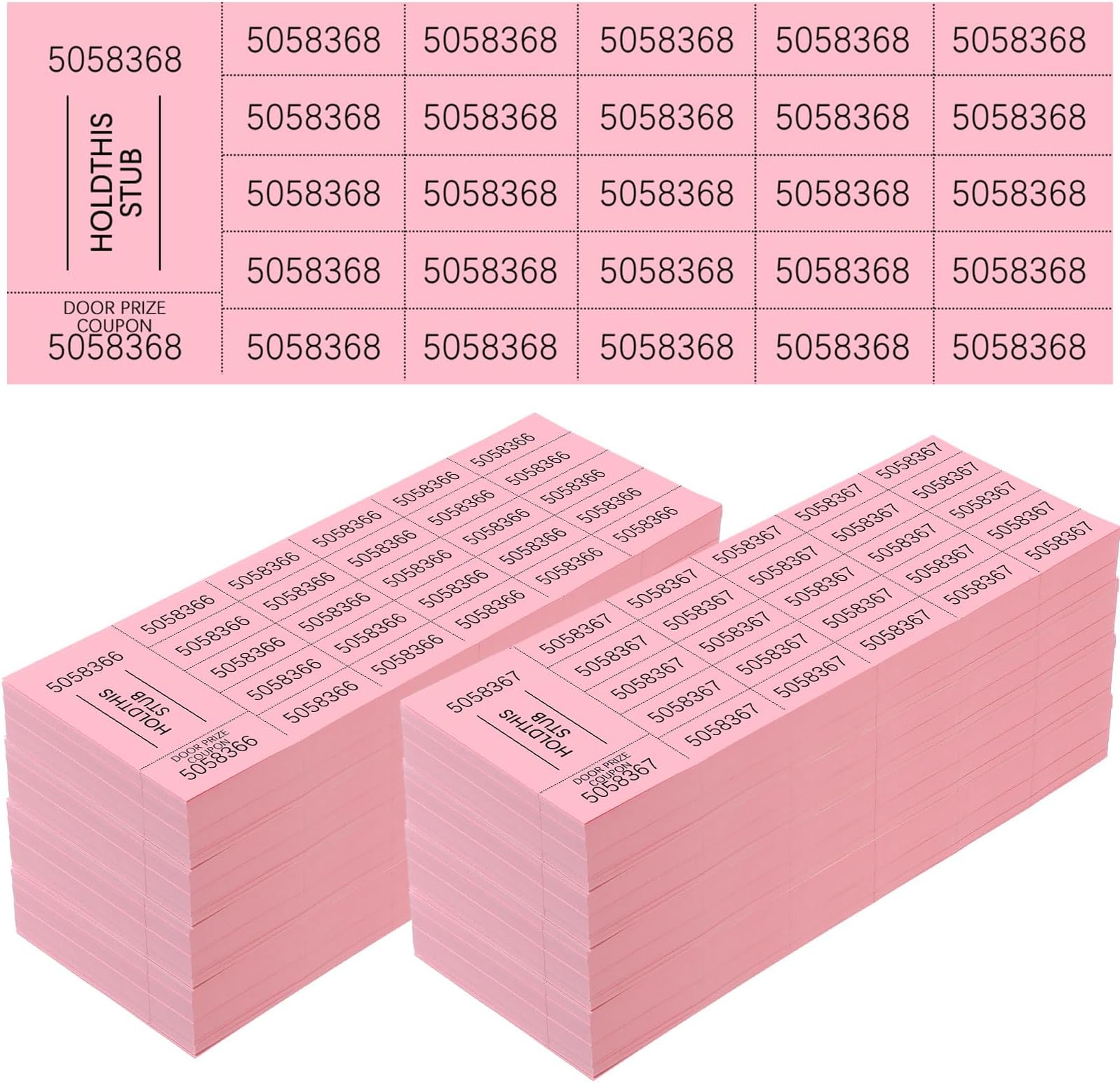 Amazon.com : Kosiz 1000 Sheets 25 Bid Raffle Ticket Sheets Chinese ...