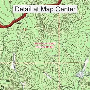 Amazon.com : USGS Topographic Quadrangle Map - Show Low South, Arizona ...