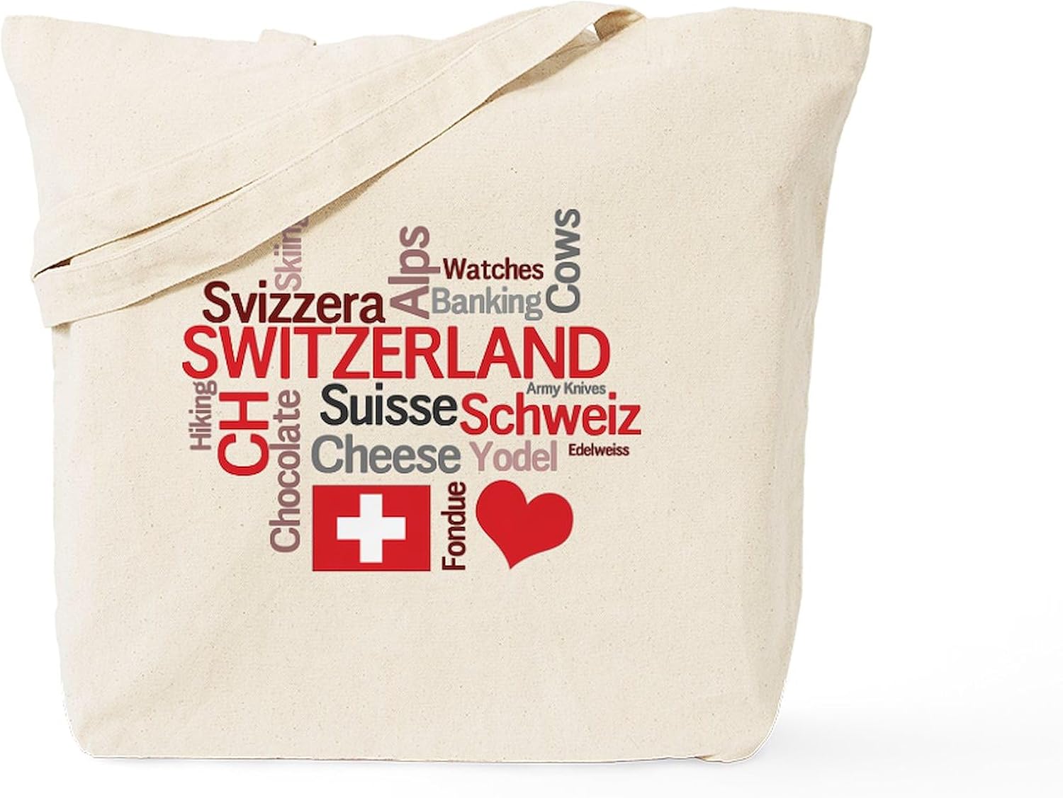 Amazon.com - CafePress Switzerland Favorite Swiss Things Tote Bag ...