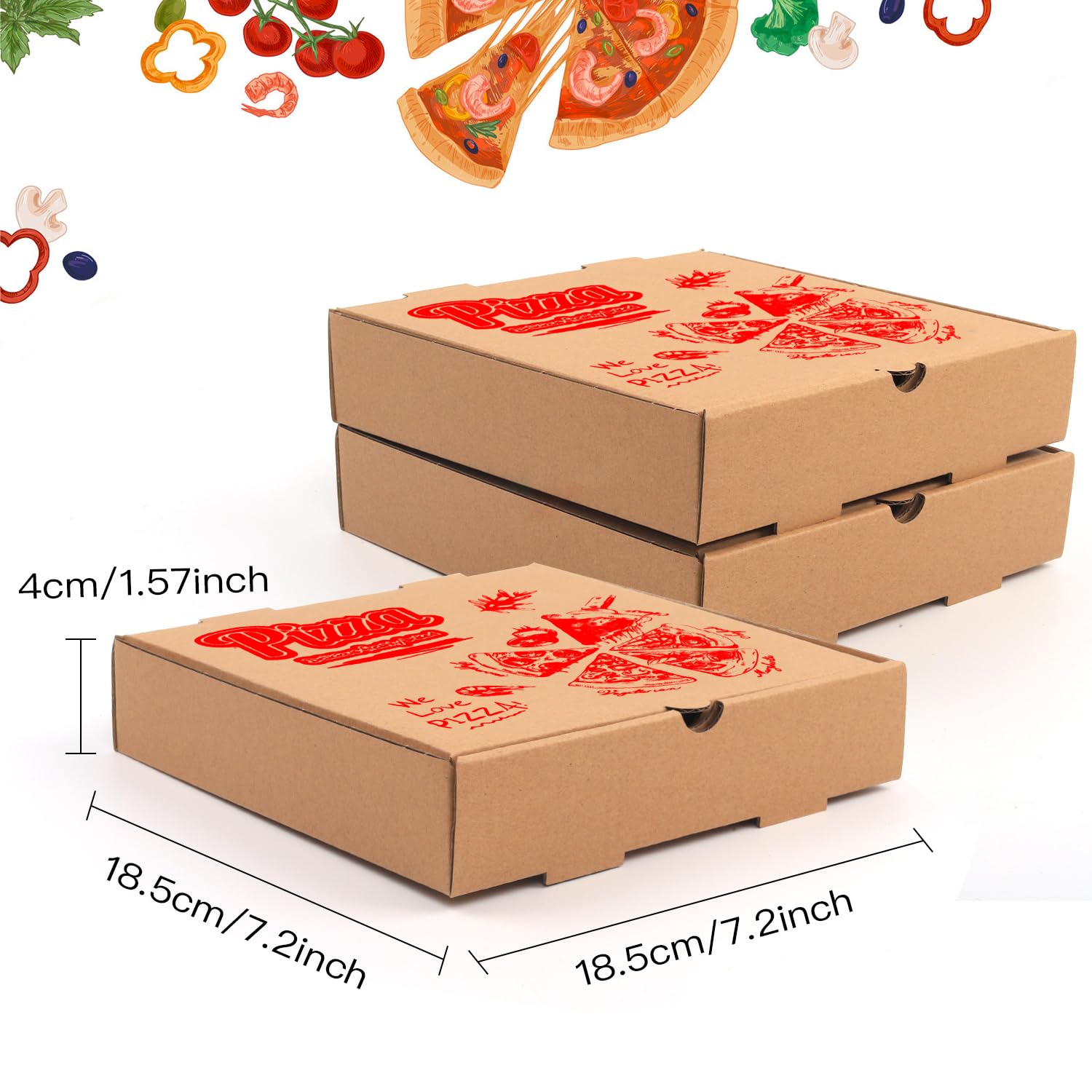 Snapklik.com : Pizza Boxes,15 Pack Pizza Boxes Cardboard Pizza Boxes Disposable Pizza Boxes ...