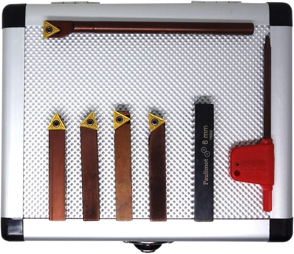 PAULIMOT Drehmeißel-Set 11-teilig mit Hartmetallplatten P30, DIN 4976 ...