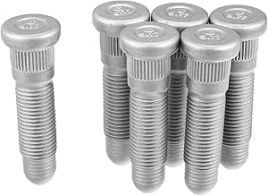 X AUTOHAUX 6pcs Long Serrated Wheel Studs M14x1.5 Multi-Purpose Stud No ...
