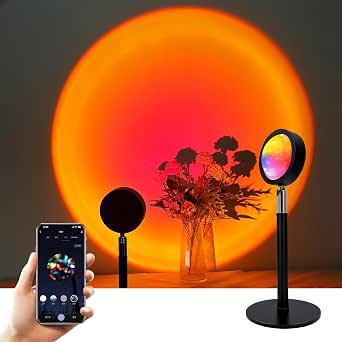 GY Mesh Sunset Lamp, Smart Sunset Lamp with Bluetooth Mesh Technology ...