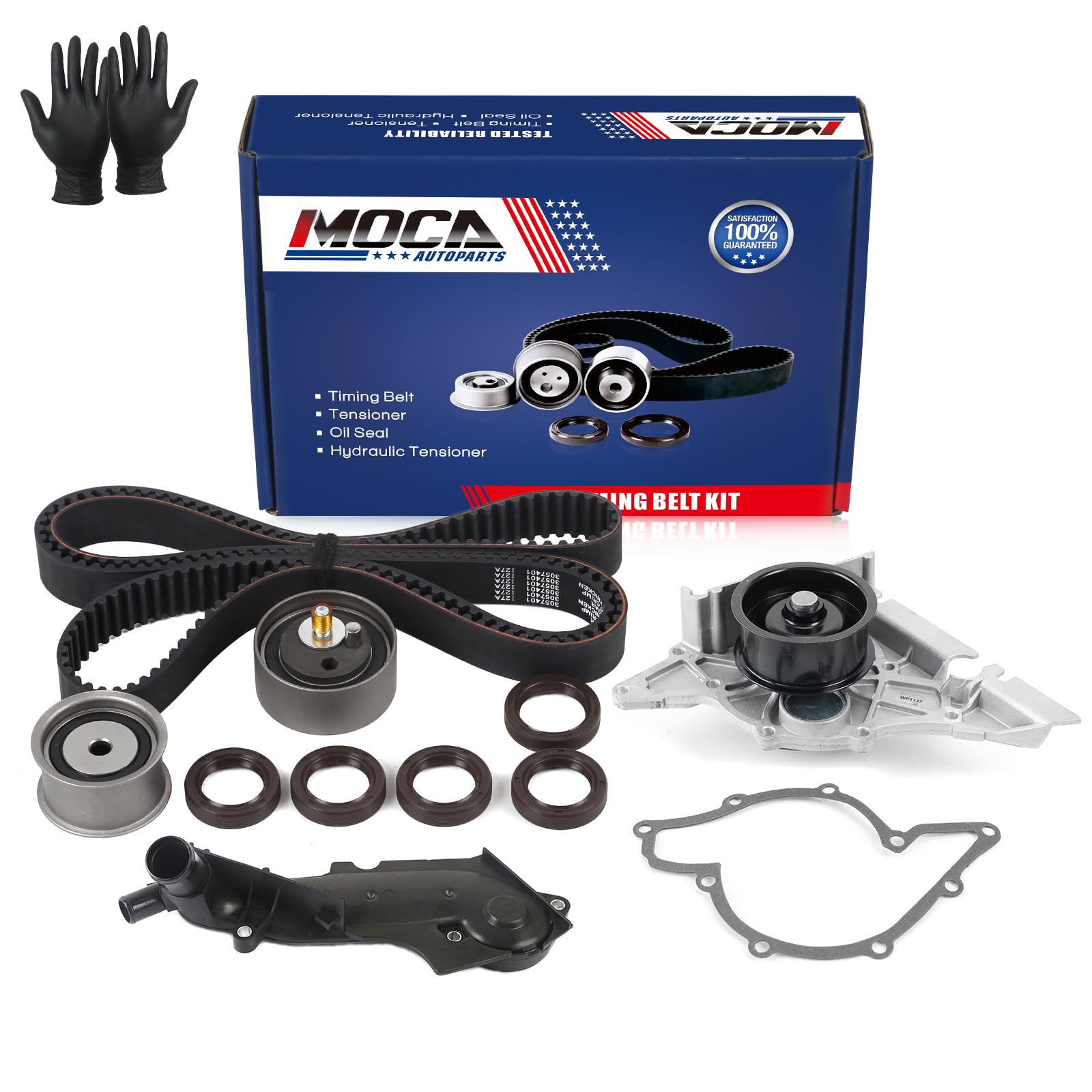 Timing Belt Kit Gates TCKWP306AMRB | Engine With Water Pump (Vehicle ...