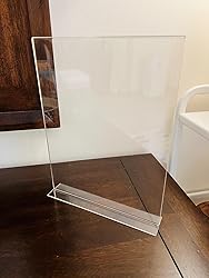 Amazon.com: COYMOS 6 Pack Acrylic Sign Holder 8.5 X 11 Double Sided T ...