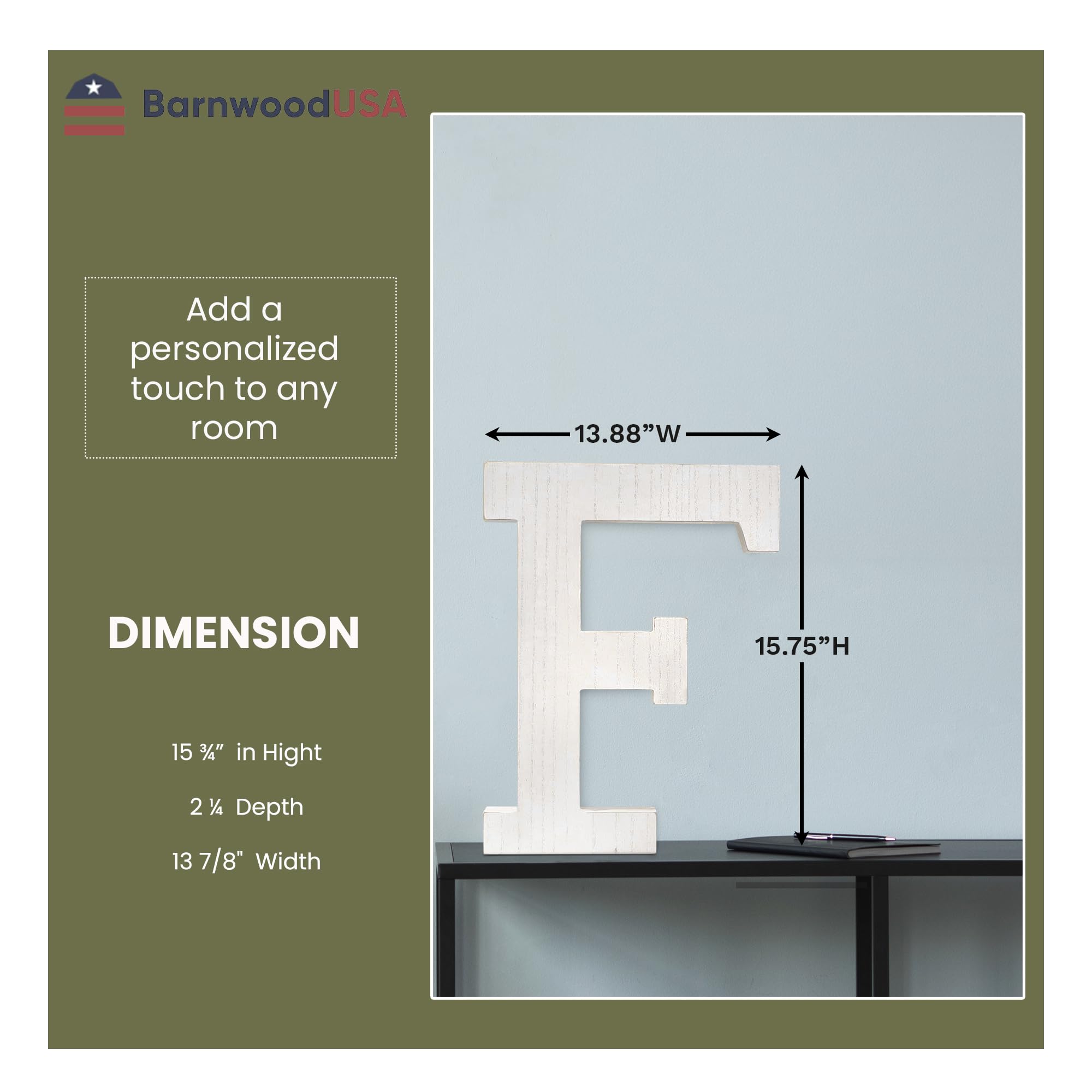 Snapklik.com : BarnwoodUSA LLC Rustic Large Alphabet Letters - Standing ...