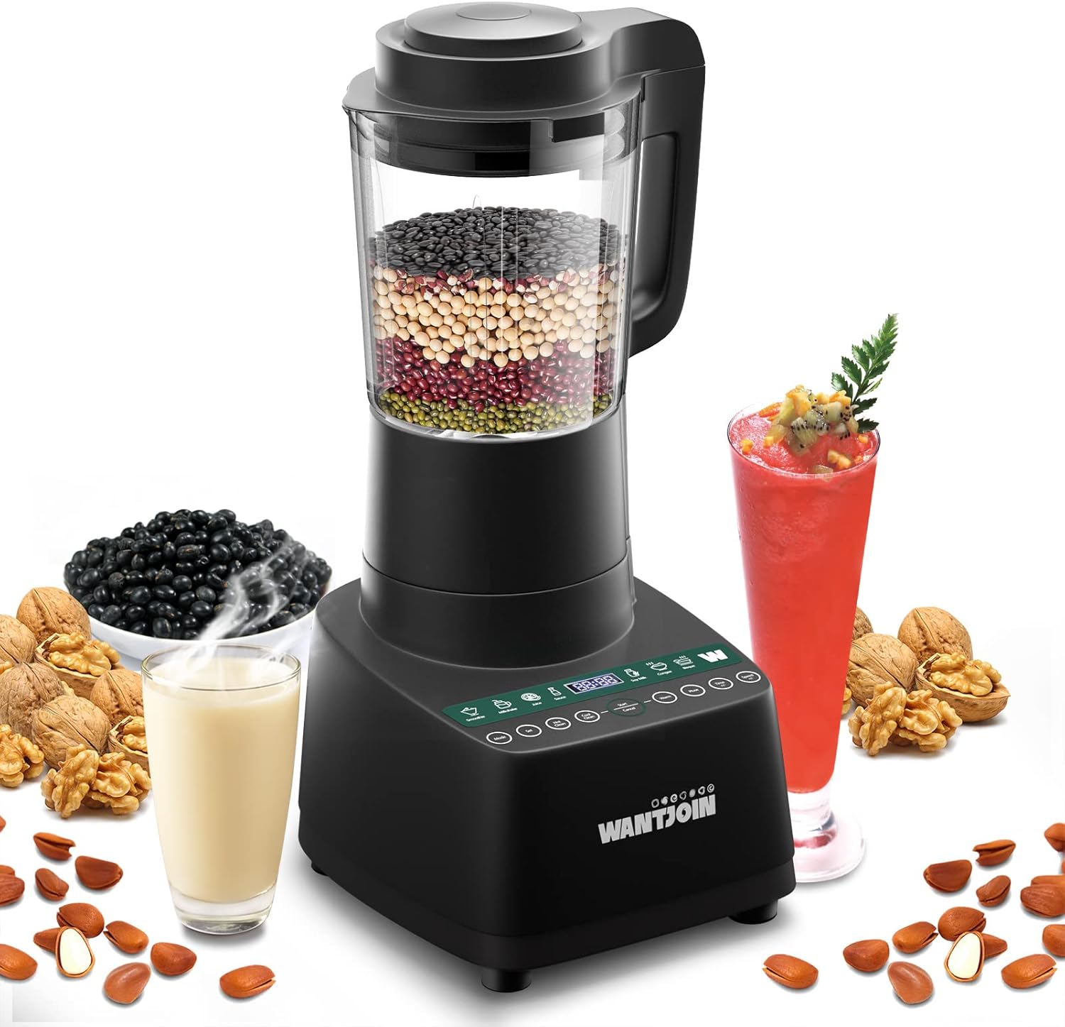 Amazon.com: WantJoin Countertop Blender, Soya Milk Maker 24000RPM, Food ...
