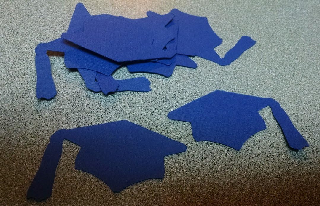 Amazon.com: Graduation Hats Die Cuts Set - Blue (20pieces)