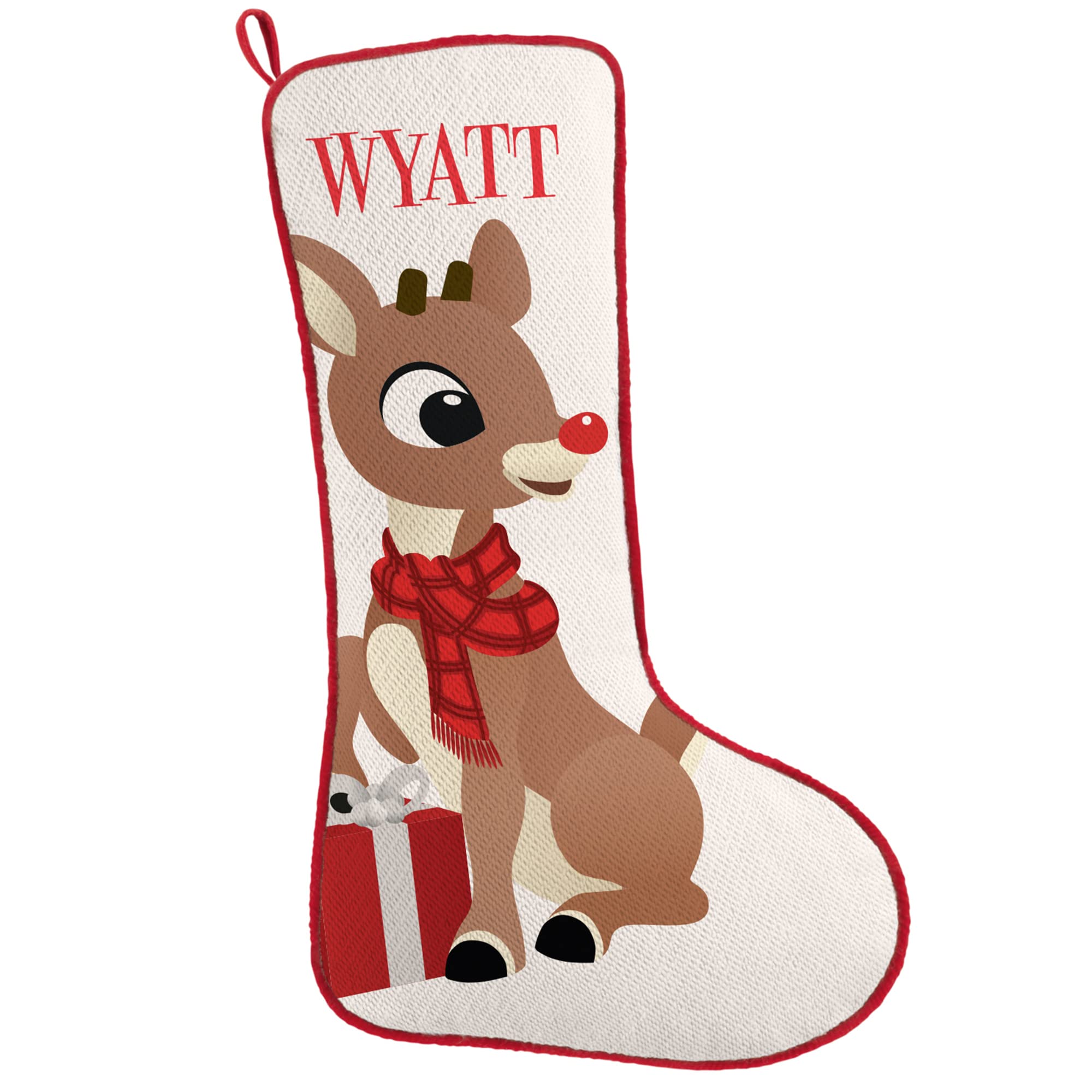 Amazon.com: Let's Make Memories Personalized Rudolph Big Face Character ...
