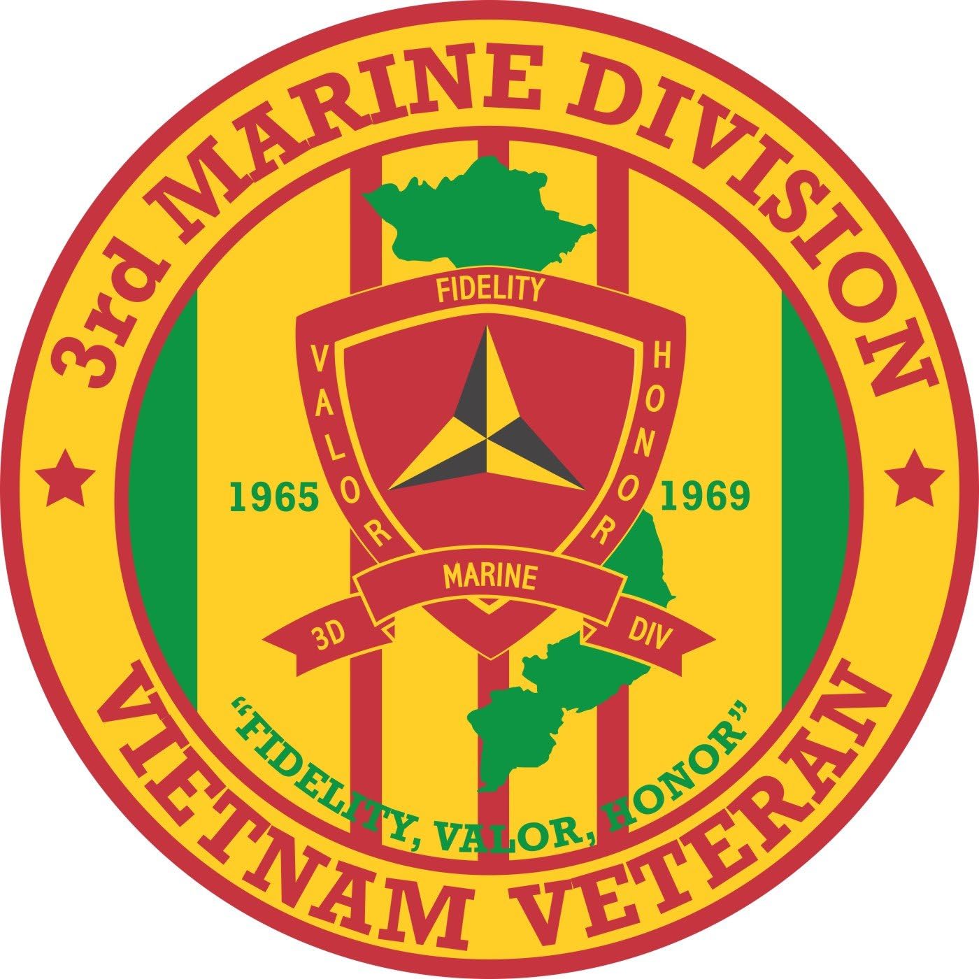 Amazon.com - 3rd Marine Division Vietnam Veteran 3.8 Inch Decal