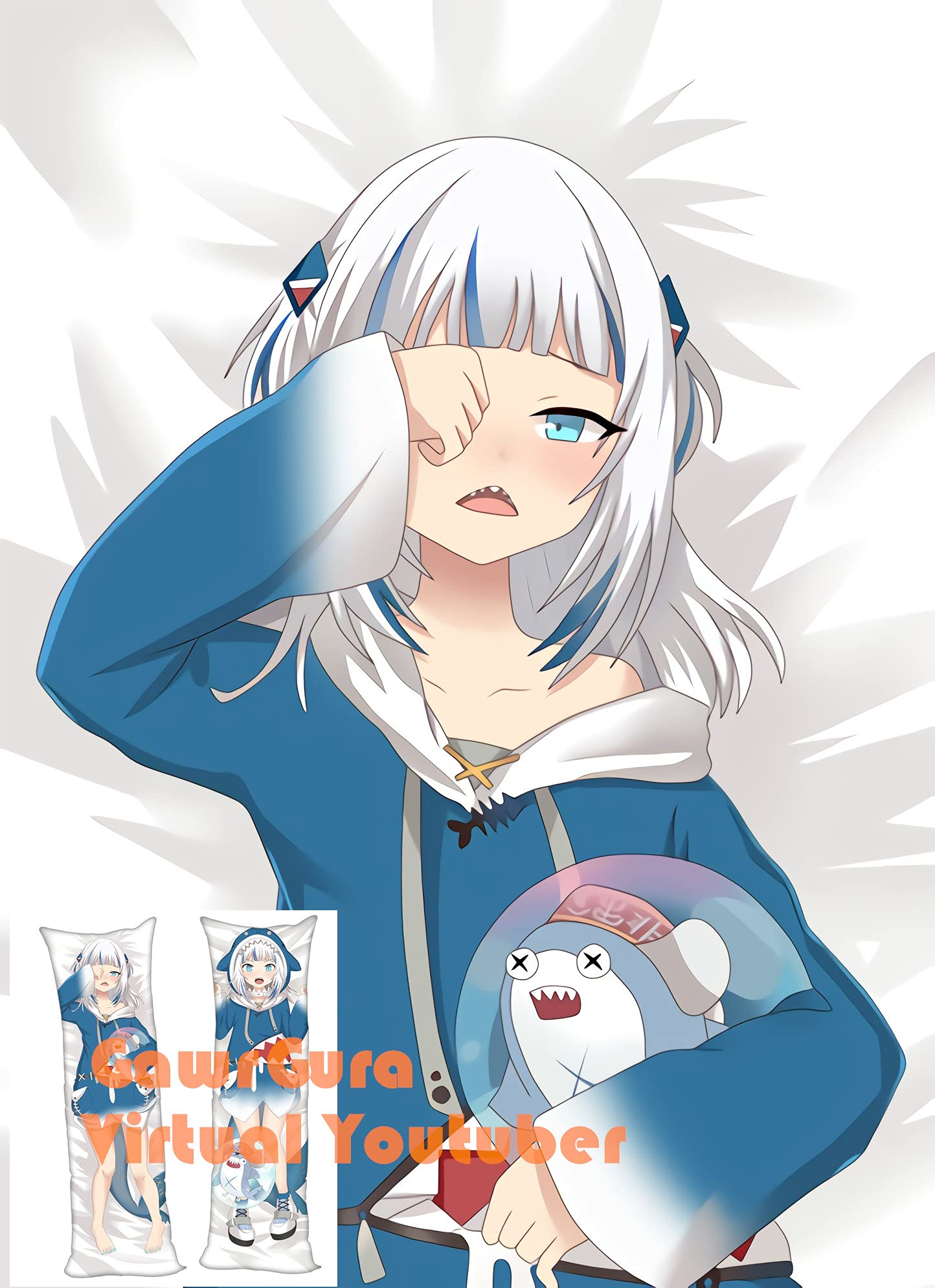 Buy SML-IngArt Gawr Gura Virtual Youtuber Anime Peach Skin 150x50cm ...