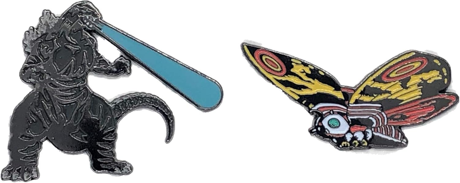 Amazon.com: Godzilla Monster Classic Logo Metal Enamel Pin Godzilla and ...