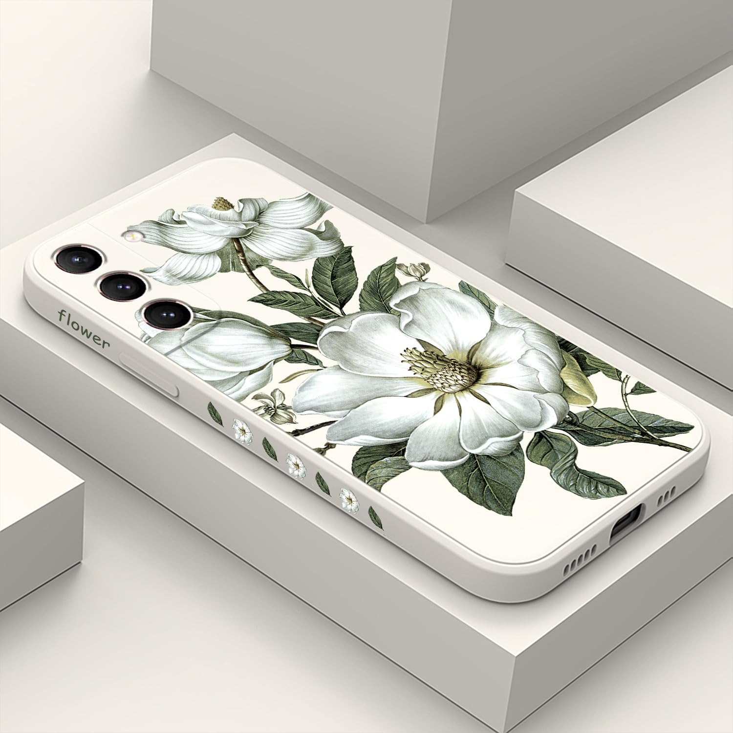 Amazon.com: LEECG for Samsung Galaxy S21 Case Creative Flower Pattern Design Phone Cover Slim ...