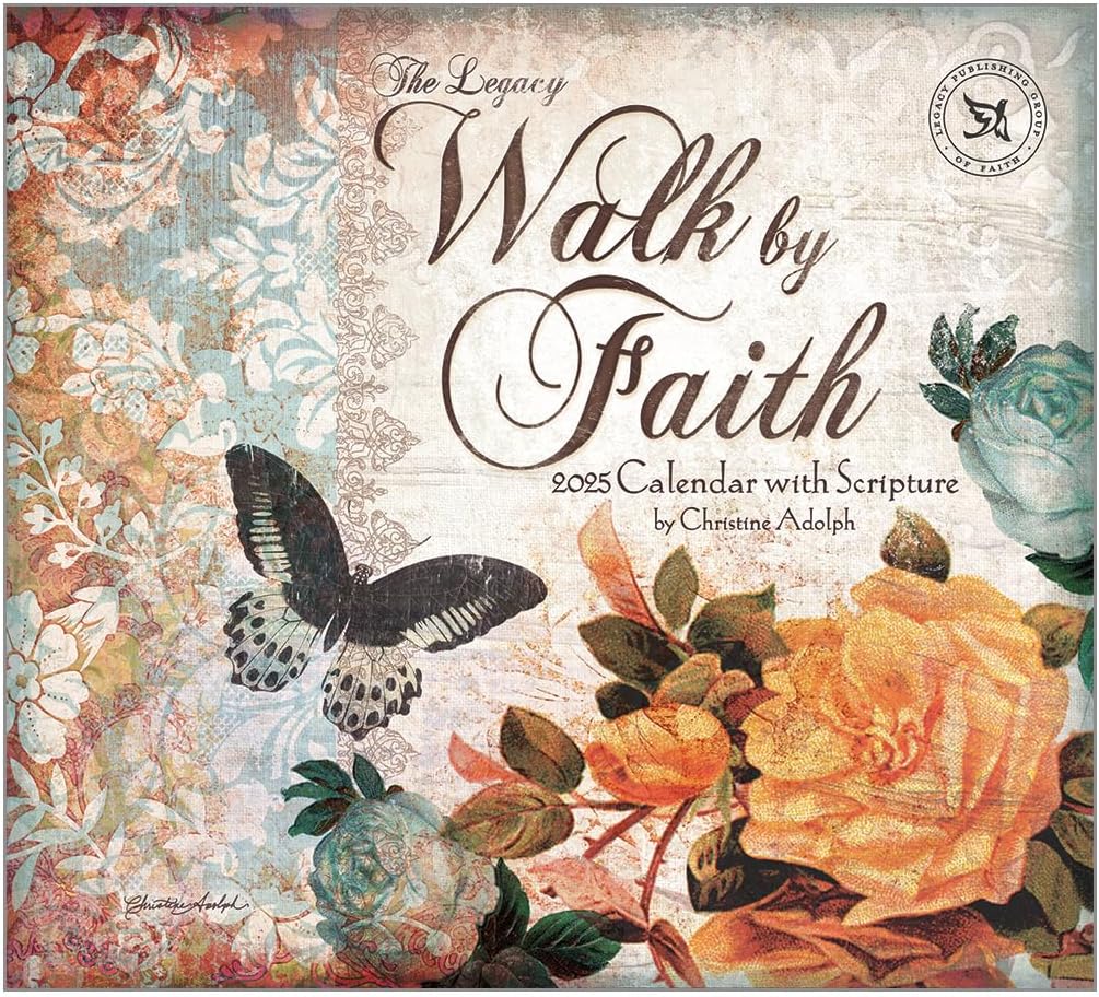 Amazon.com: 2025 Wall Calendar-Walk By Faith (13.66" x 12") : Office ...