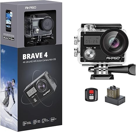 Amazon.com : AKASO Brave 4 4K 20MP WiFi Action Camera Ultra HD with EIS ...