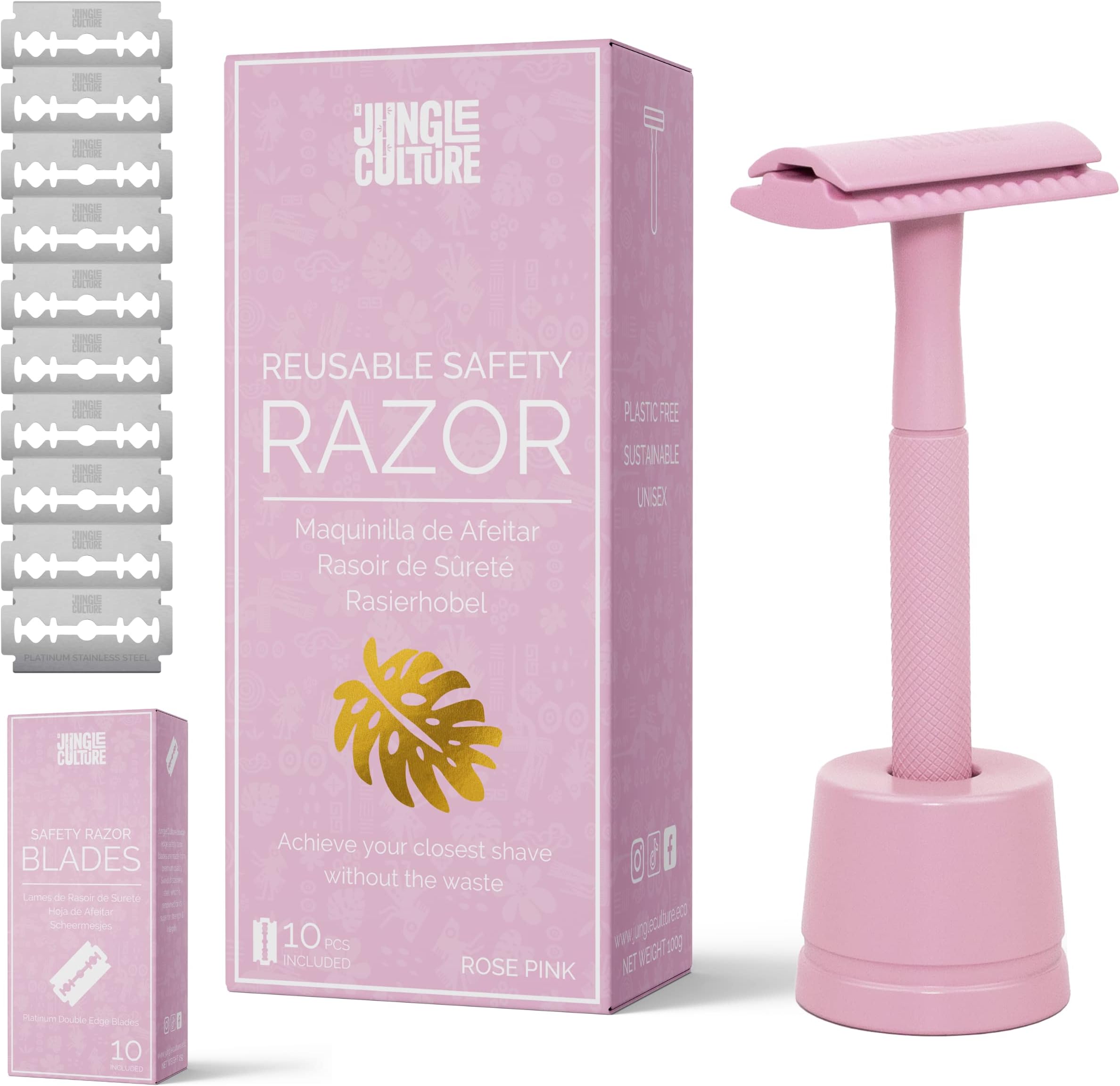 Amazon.com: ENNVA Double Edge Safety Razor, Single Blade Razor with 10 ...