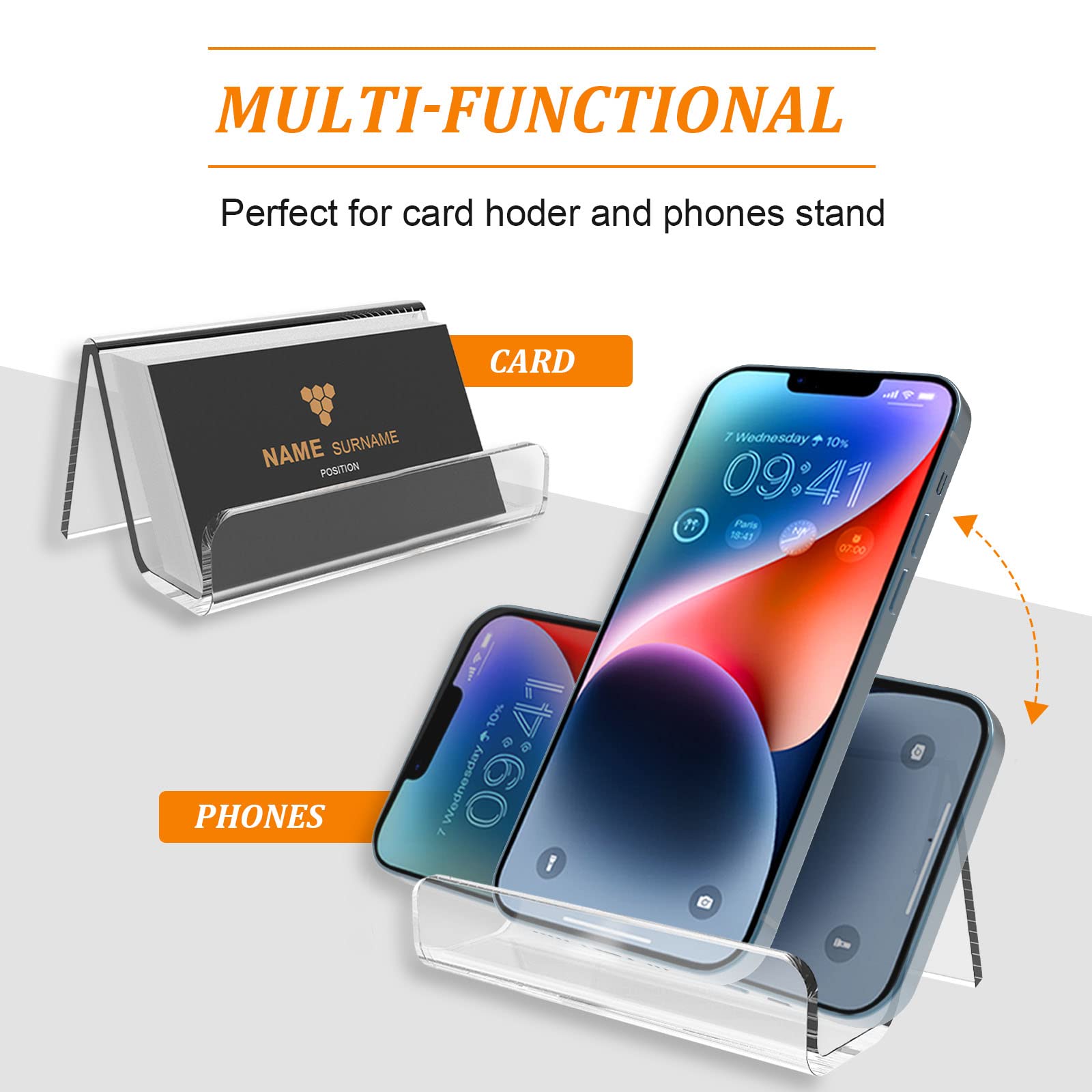 Snapklik.com : Acrylic Business Card Holder For Desk, Business Card ...