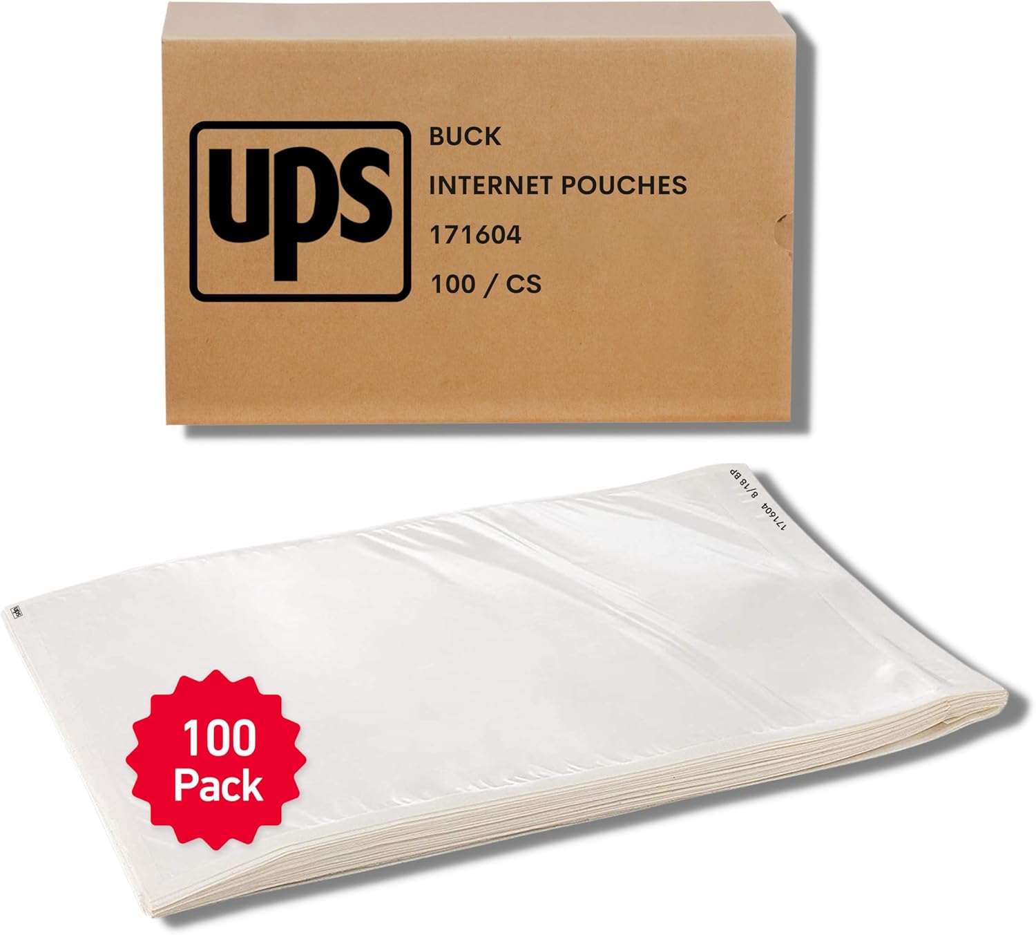 Amazon.com : 100 Pack 6.5"x10" UPS Shipping Label Sleeves – Clear Self ...